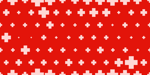 Seamless hospital background with plus symbols Vector Image