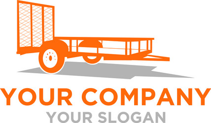 Tex trailers logo design Royalty Free Vector Image