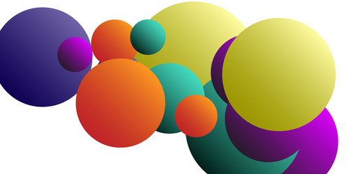 Ball shape gradients Royalty Free Vector Image