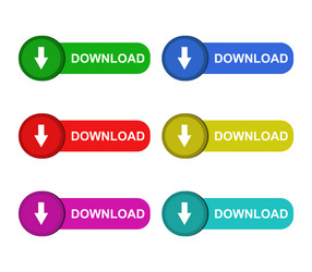 Download icon in on white background Royalty Free Vector