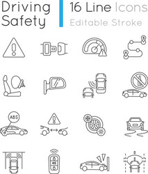 Driving Safety Icons Vector Images (over 33,000)