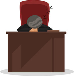 Mr judge mascot logo Royalty Free Vector Image