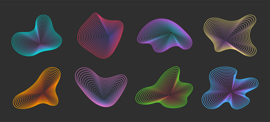 Fluid liquid wave pattern Royalty Free Vector Image