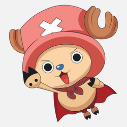 Wanted poster chopperman cartoon one piece anime Vector Image