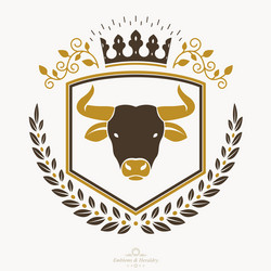 Bull Heraldic Vector Images (over 150)