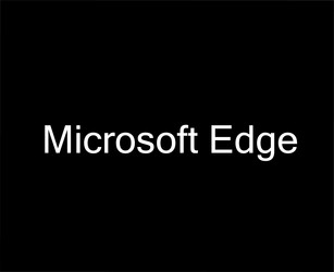 Microsoft edge browser brand logo symbol white Vector Image