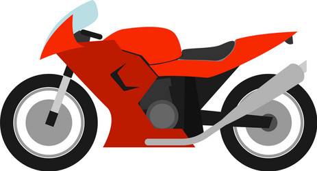 Touring bike icon cartoon motorcycle side view Vector Image