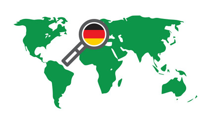 World map with continents Royalty Free Vector Image