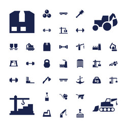 12 heavy icons Royalty Free Vector Image - VectorStock