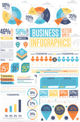 Weather forecast infographics design elements Vector Image