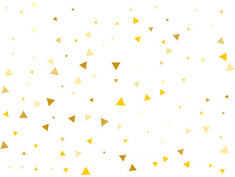 Gender neutral golden triangular confetti Vector Image