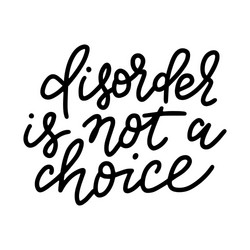 Mental health supportive lettering card Royalty Free Vector