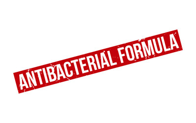 Antibacterial formula rubber stamp seal Royalty Free Vector