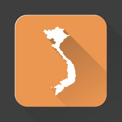 Highly detailed vietnam map with borders isolated Vector Image