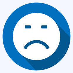 Icon emoticon loser suitable for emoticon symbol Vector Image