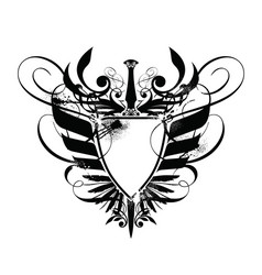 Heraldic poleaxe crossed royal axes arms heraldry Vector Image