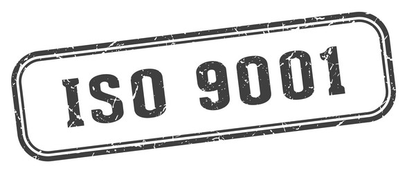Iso 9001 stamp Royalty Free Vector Image - VectorStock