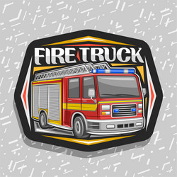 Logo for fire engine Royalty Free Vector Image