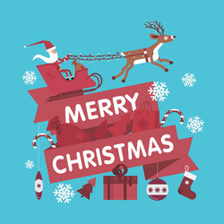 Christmas fair poster template Royalty Free Vector Image