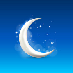 Moon light logo design Royalty Free Vector Image