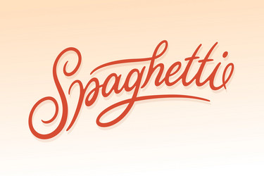 Pasta Font Spaghetti Vector Images (over 300)