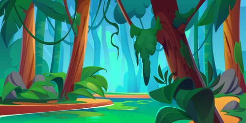 Jungle Background Drawing