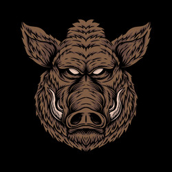 Pig collection retro Royalty Free Vector Image