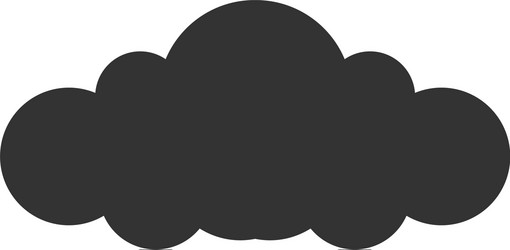 Cloud icon flat Royalty Free Vector Image - VectorStock Cloud icon flat Royalty Free Vector Image - VectorStock