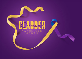 Bladder cancer awareness calligraphy poster design