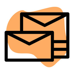 Messages were transferred using mail Royalty Free Vector