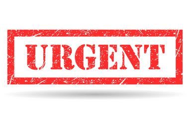 Urgent stamp symbol shadow label sticker sign Vector Image