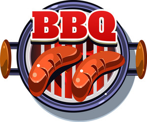 Bbq sticker Royalty Free Vector Image - VectorStock