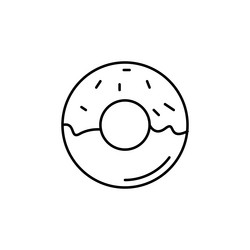 Donut Line Art Vector Images (over 3,800)