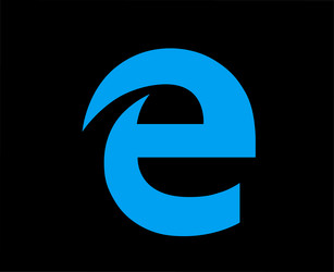 Microsoft edge browser brand logo symbol design Vector Image
