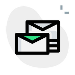 Messages were transferred using mail Royalty Free Vector