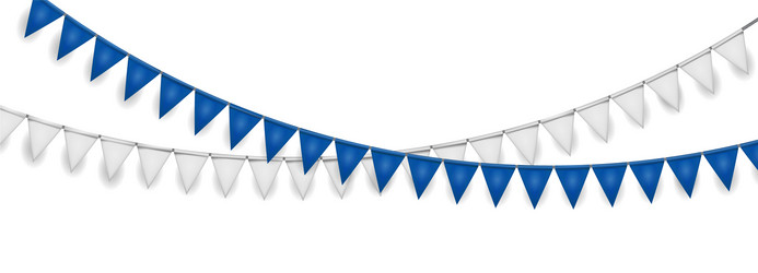 Party flags on transparent background Royalty Free Vector