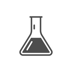Laboratory beaker icon test tube chemistry Vector Image