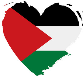 Abstract modern vertical flag of palestine Vector Image