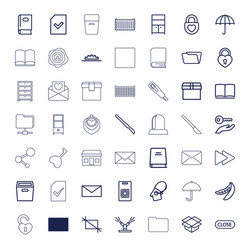 Open icons Royalty Free Vector Image - VectorStock