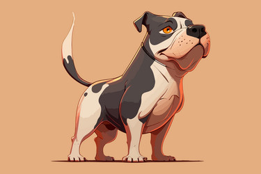 Dog full body character cartoon Royalty Free Vector Image