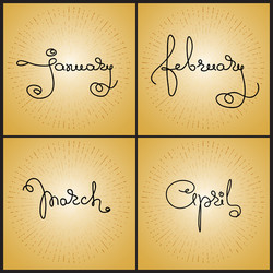 January Calligraphy Vector Images (over 8,200)