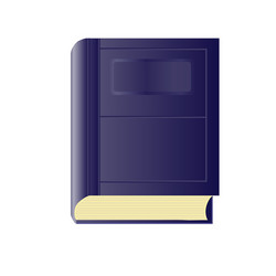 Stylized closed book Royalty Free Vector Image