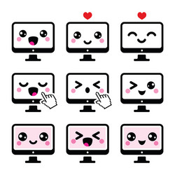 Kawaii Computer Cute Vector Images (over 4,800)