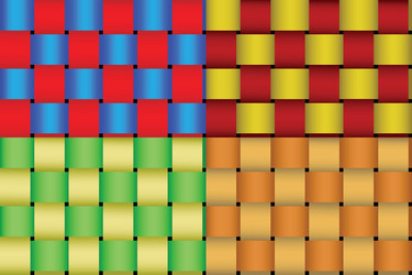 Seamless pattern braid two ribbons Royalty Free Vector Image