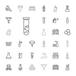 Chemical icons Royalty Free Vector Image - VectorStock
