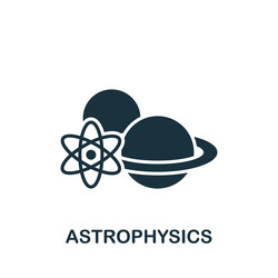 Quantum physics icon monochrome simple science Vector Image