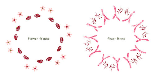 Floral elementscolorful collection Royalty Free Vector Image