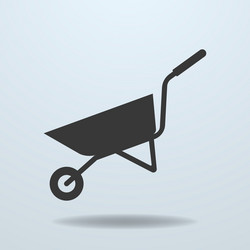 Wheel barrow Royalty Free Vector Image - VectorStock