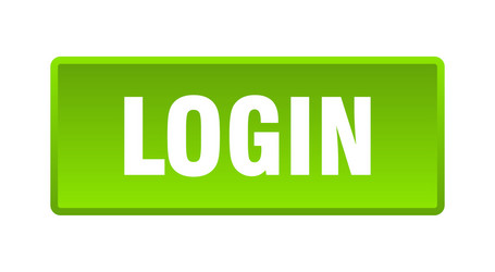 Login button square 3d push Royalty Free Vector Image