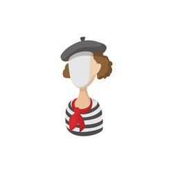 Mimes cartoon character Royalty Free Vector Image